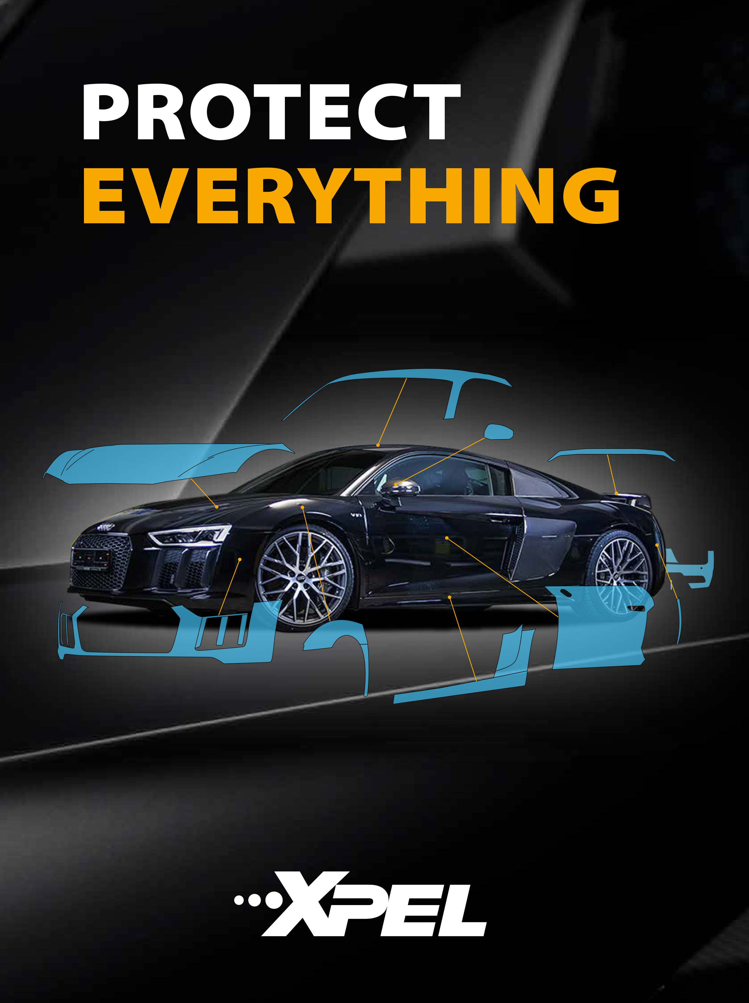 Lackschutzfolierung, Steinschlagschutz, XPEL